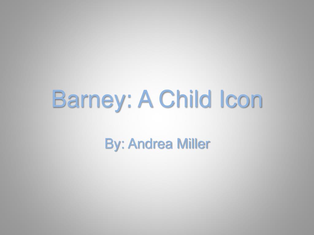 PPT - Barney: A Child Icon PowerPoint Presentation, free download - ID ...