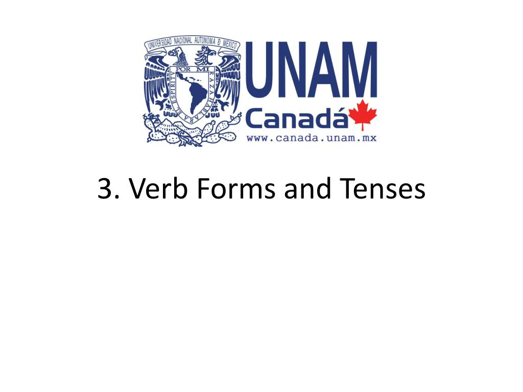 PPT - 3. Verb Forms and Tenses PowerPoint Presentation, free download ...