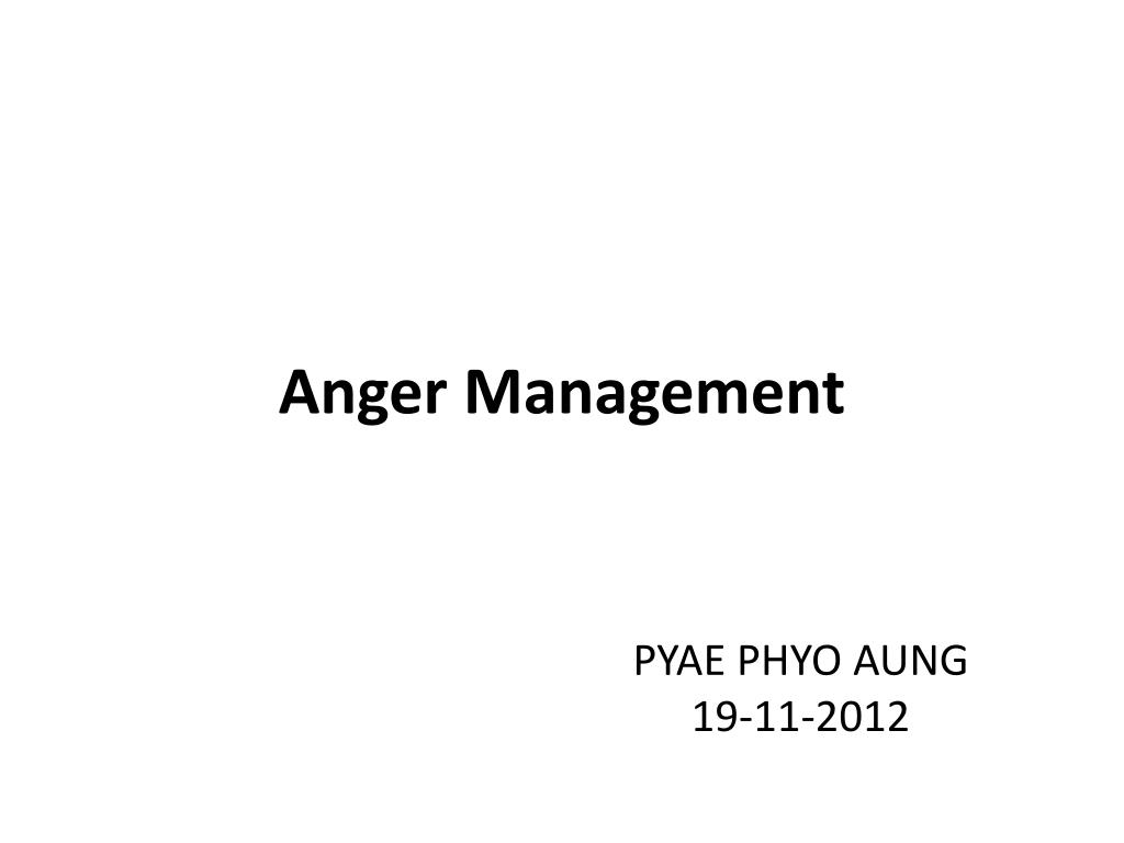 PPT - Anger Management PowerPoint Presentation, free download - ID:2496843