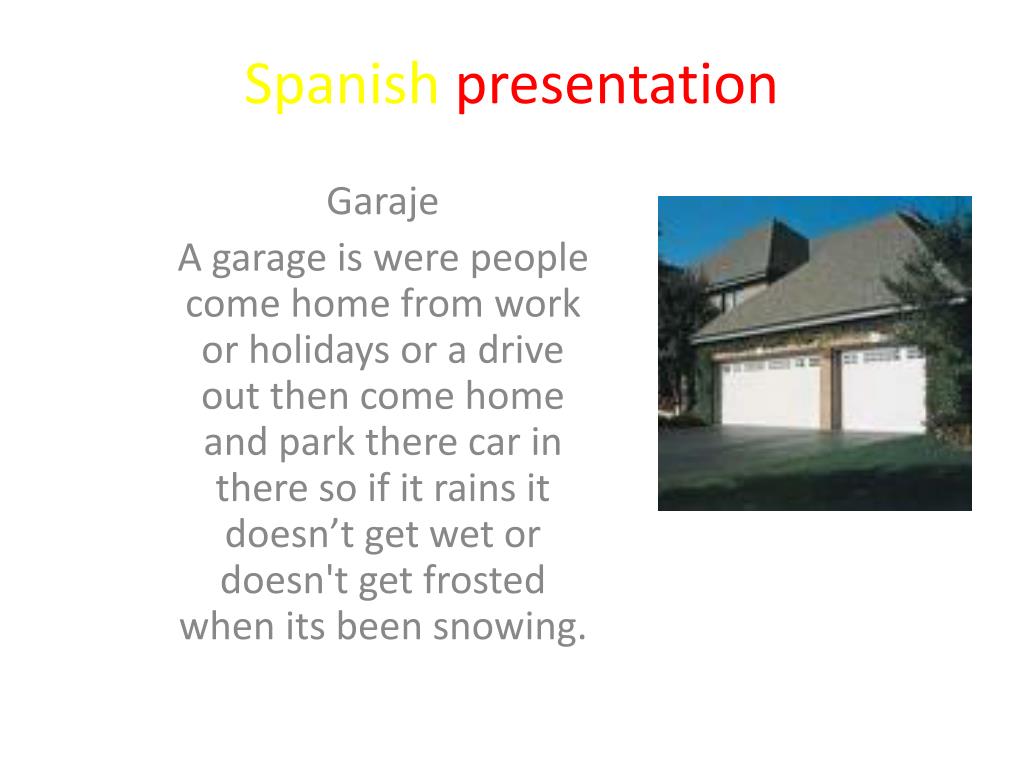 PPT - Spanish presentation PowerPoint Presentation, free download - ID ...