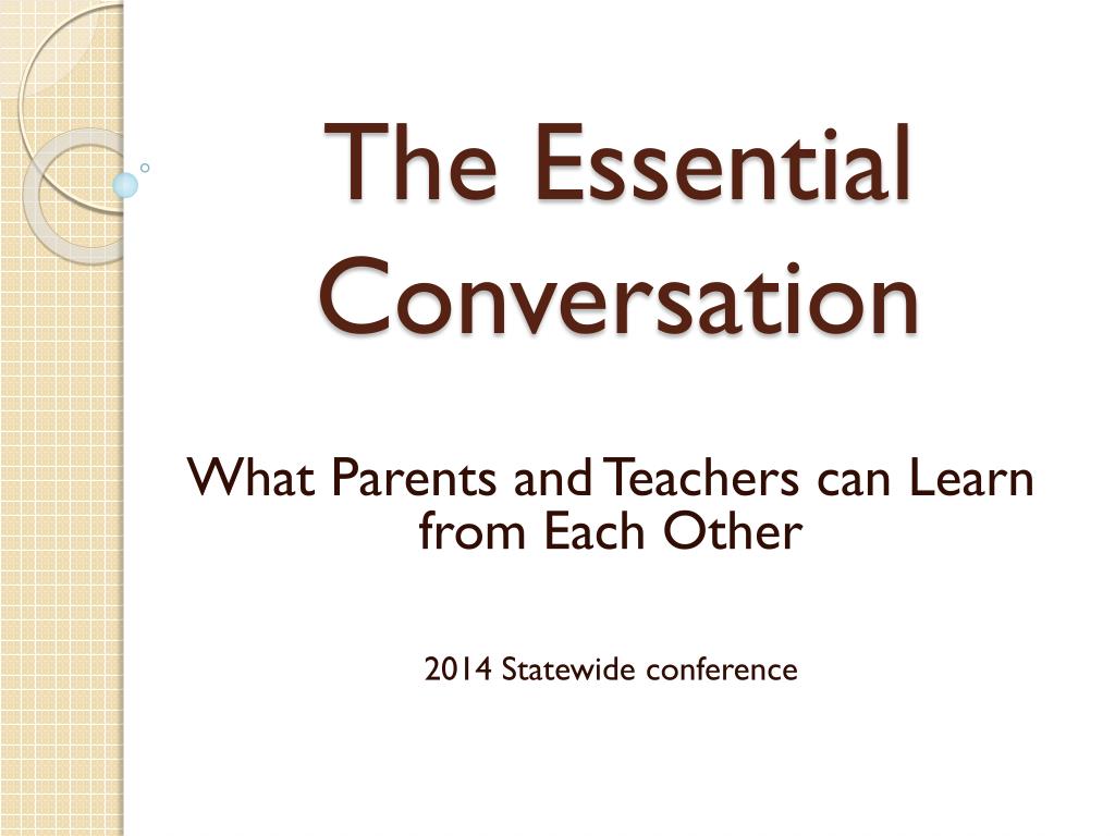 PPT - The Essential Conversation PowerPoint Presentation, free download ...