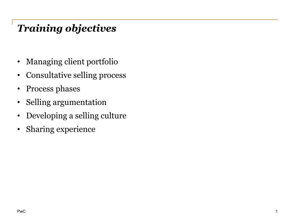 PPT - Training objectives PowerPoint Presentation, free download - ID ...