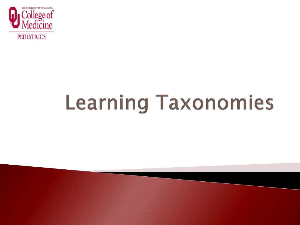 PPT - Learning Taxonomies PowerPoint Presentation, free download - ID ...