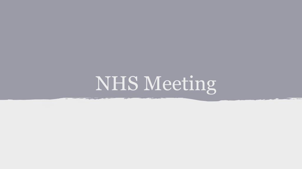 PPT - NHS Meeting PowerPoint Presentation, free download - ID:2499688