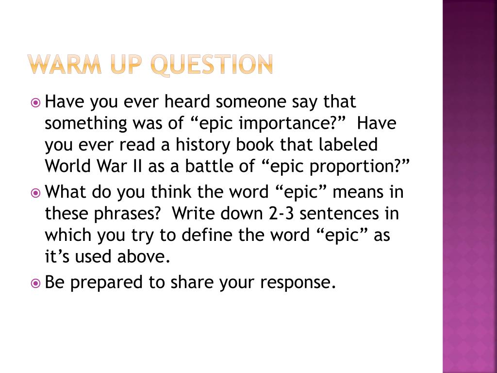 PPT - Warm Up Question PowerPoint Presentation, free download - ID:2501065