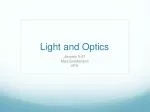 PPT - Chapter 15: Light, Color and Atmospheric Optics PowerPoint ...