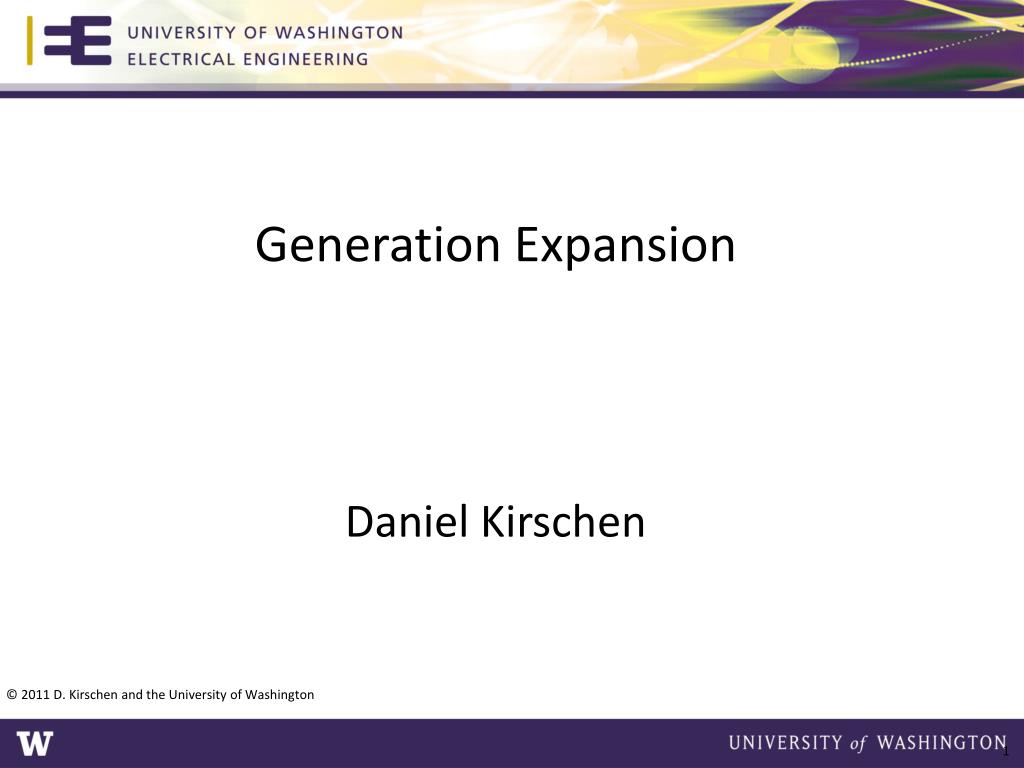 PPT - Generation Expansion PowerPoint Presentation, free download - ID ...