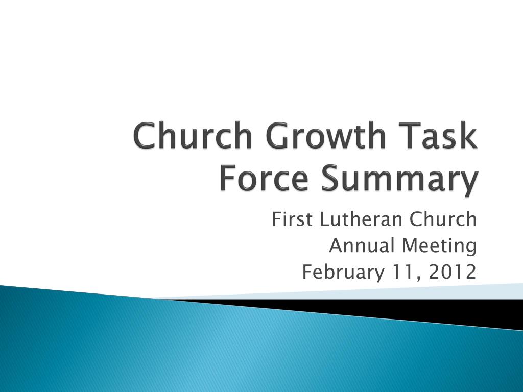 PPT - Church Growth Task Force Summary PowerPoint Presentation, free ...