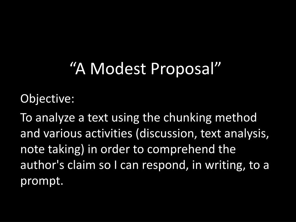 PPT - “A Modest Proposal” PowerPoint Presentation, free download - ID ...