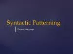 PPT - Syntactic categories PowerPoint Presentation, free download - ID ...