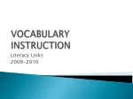 PPT - Effective Vocabulary Instruction PowerPoint Presentation, free ...
