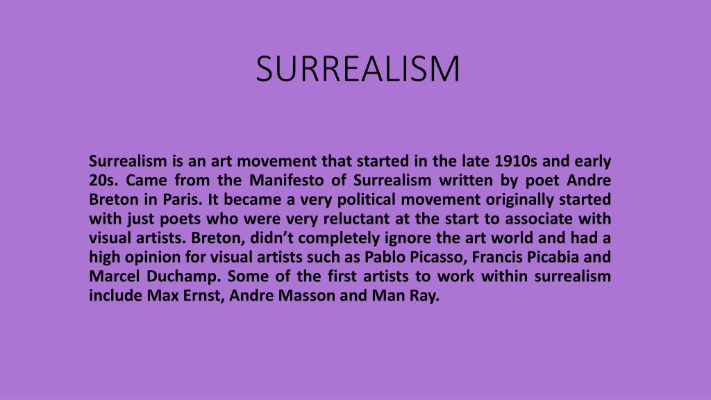 PPT - SURREALISM PowerPoint Presentation, free download - ID:2507519