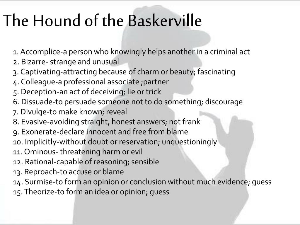 PPT - The Hound of the Baskerville PowerPoint Presentation, free ...