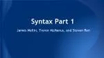 PPT - Syntax: The analysis of sentence structure PowerPoint ...
