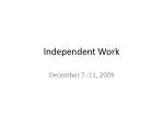 PPT - Independent Work PowerPoint Presentation, free download - ID:1863681