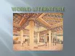 PPT - WHAT IS WORLD LITERATURE? PowerPoint Presentation, free download ...