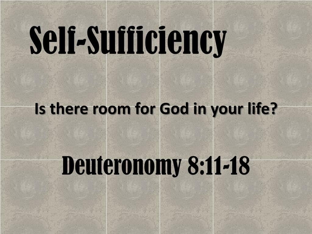 PPT - Self-Sufficiency PowerPoint Presentation, free download - ID:2510422