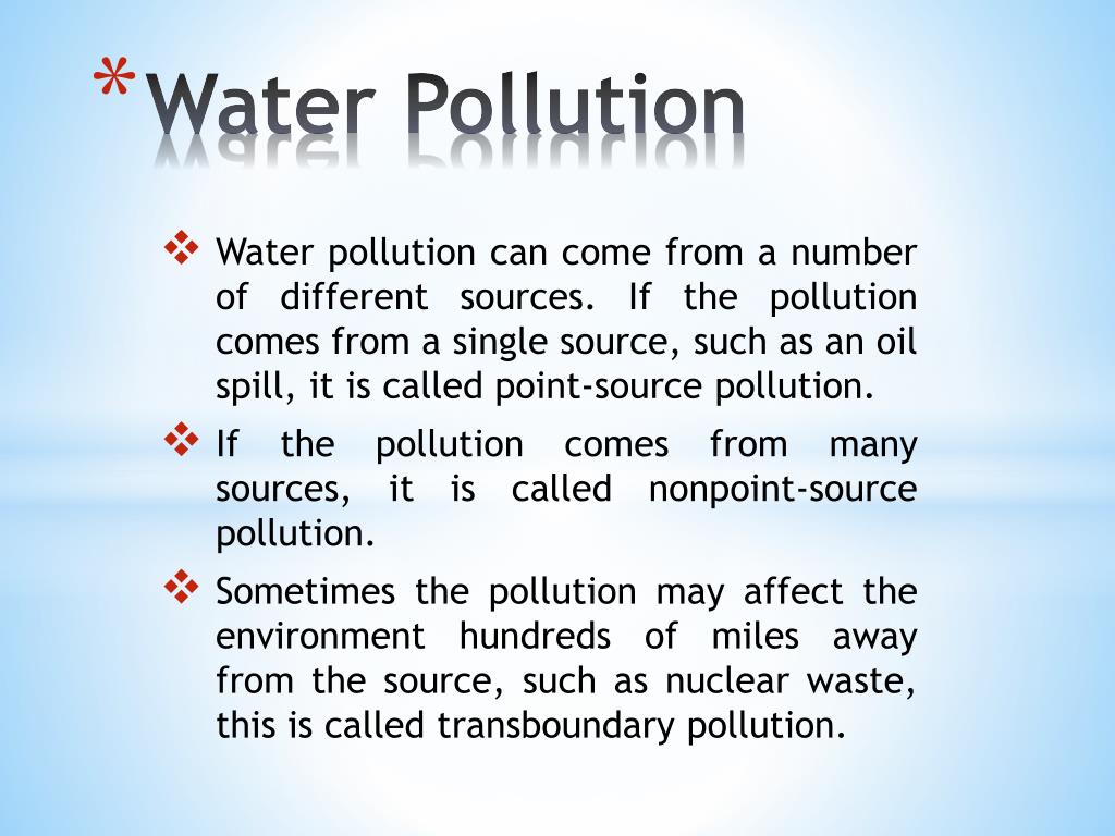 PPT - Water Pollution PowerPoint Presentation, free download - ID:2510522
