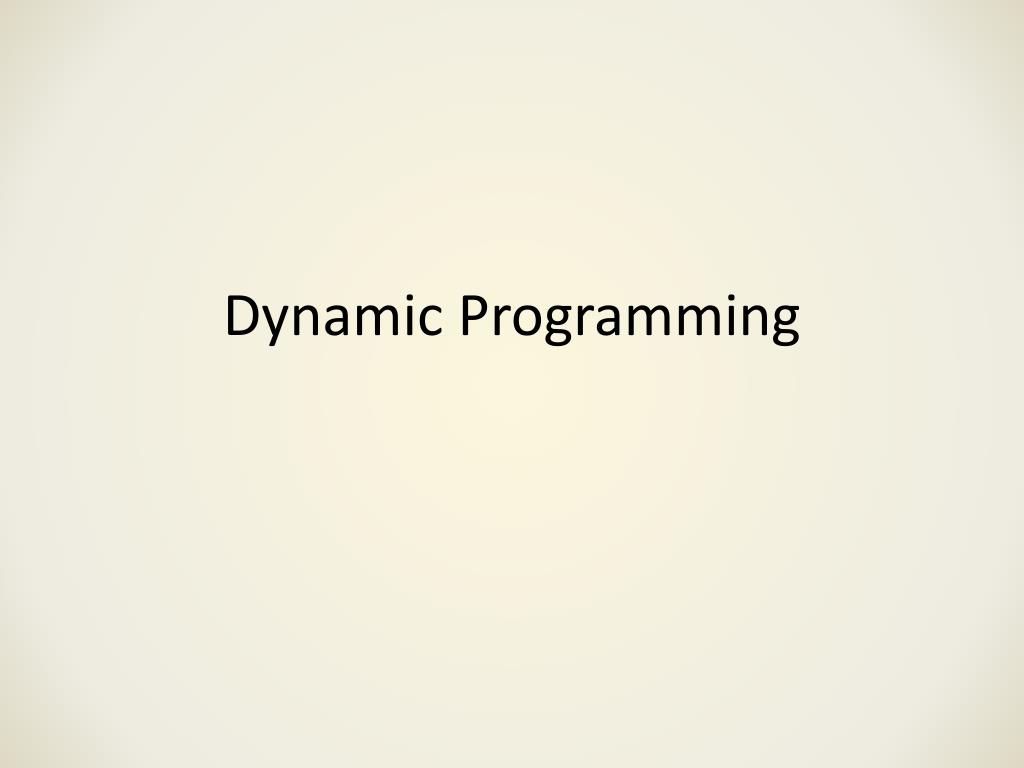 PPT - Dynamic Programming PowerPoint Presentation, free download - ID ...