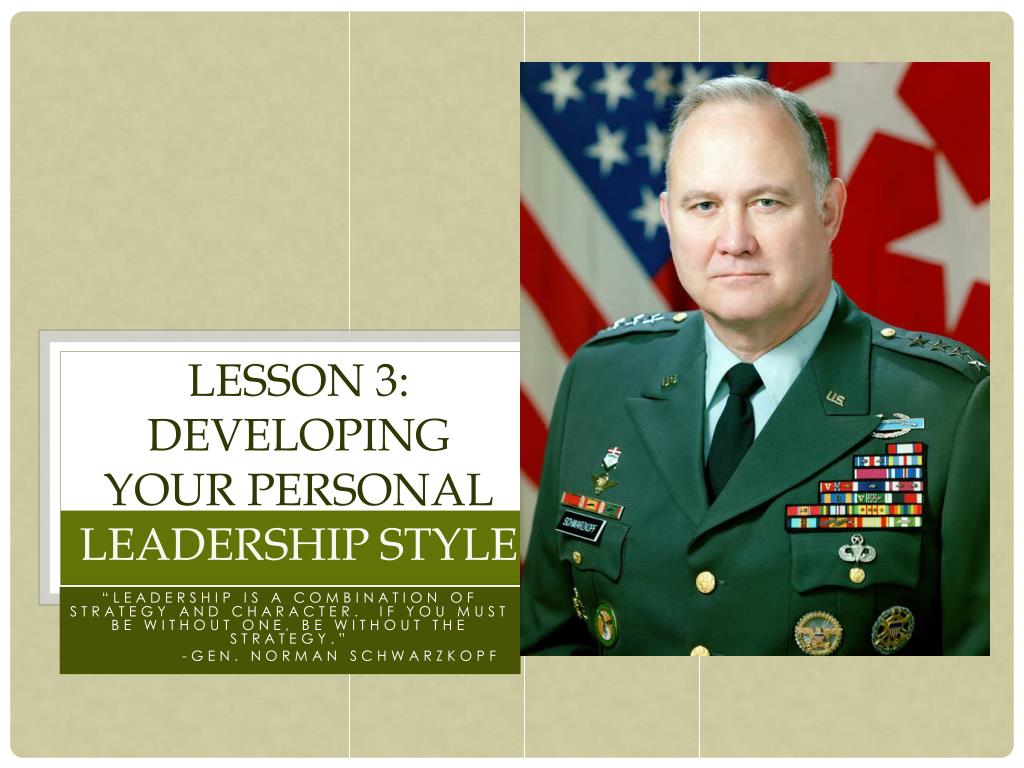 PPT - Lesson 3: Developing Your Personal Leadership Style PowerPoint ...