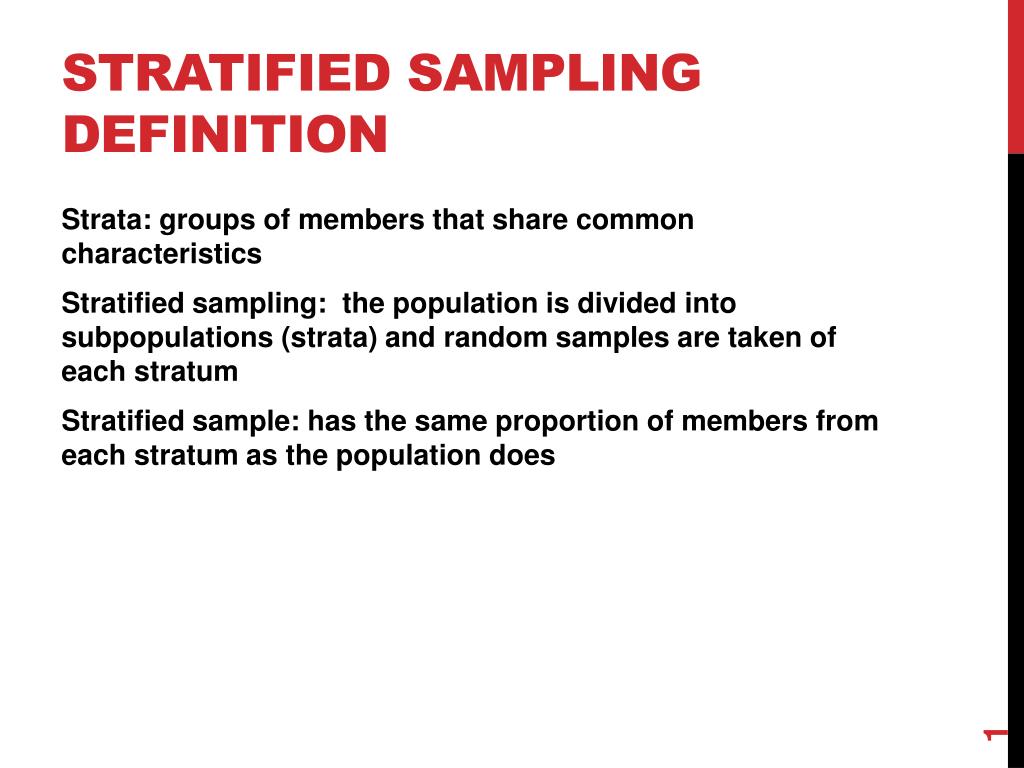 PPT - Stratified sampling Definition PowerPoint Presentation, free ...