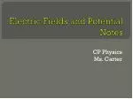 PPT - Lesson 17 Electric Fields and Potential PowerPoint Presentation ...