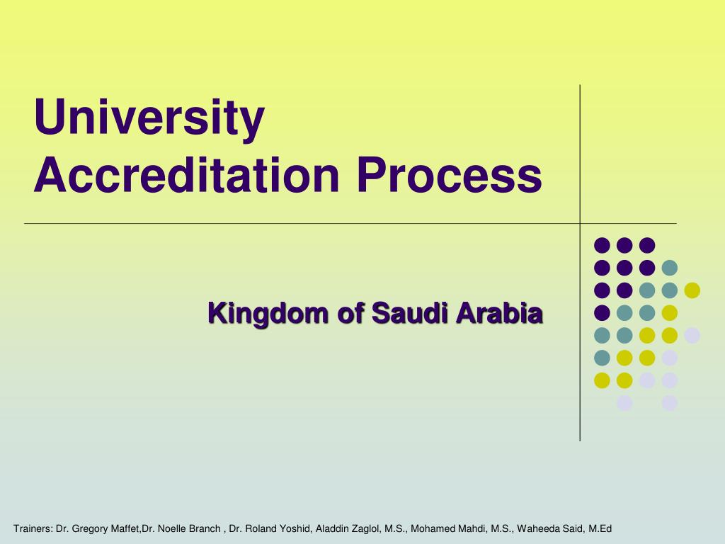 PPT - University Accreditation Process PowerPoint Presentation, free ...