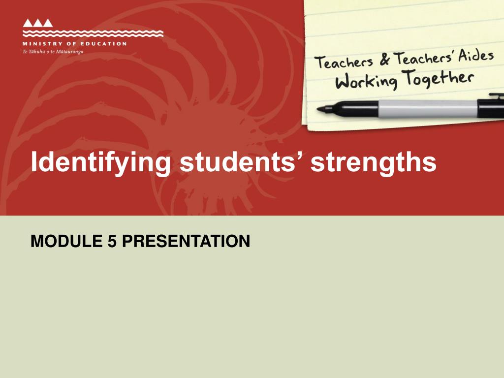 PPT - Identifying students’ strengths PowerPoint Presentation, free ...