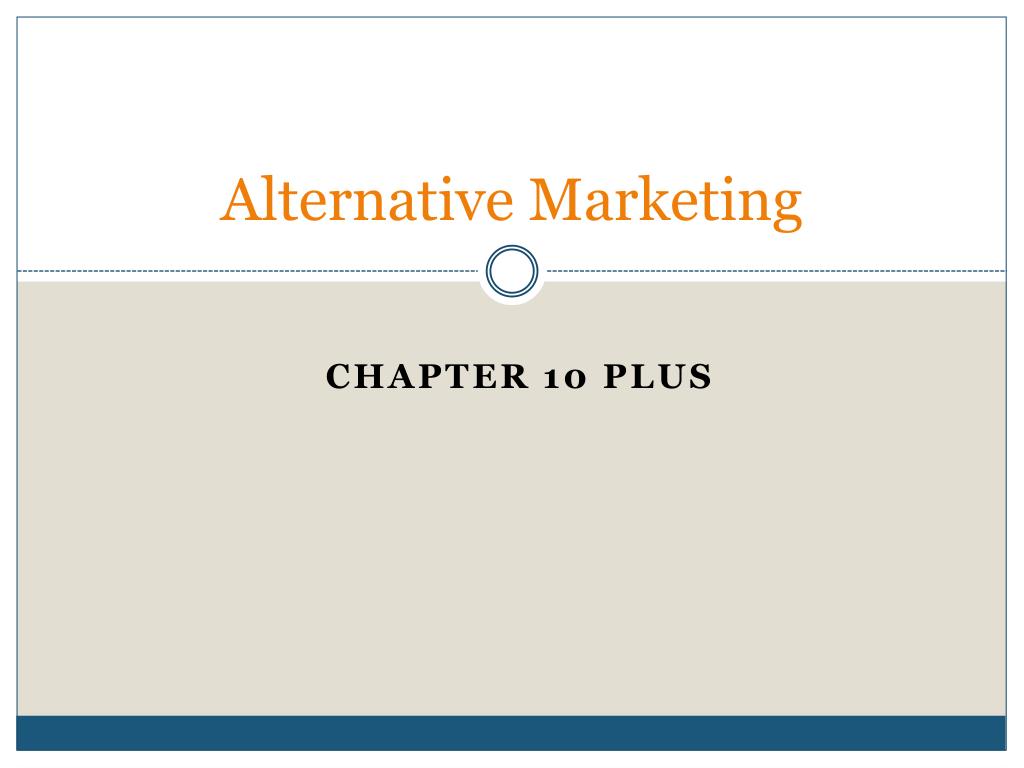 PPT - Alternative Marketing PowerPoint Presentation, free download - ID ...