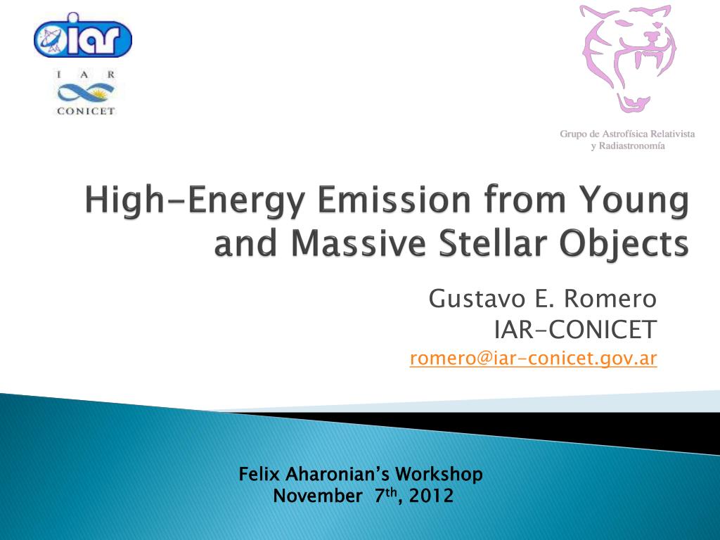 PPT - High-Energy Emission from Young and Massive Stellar Objects ...