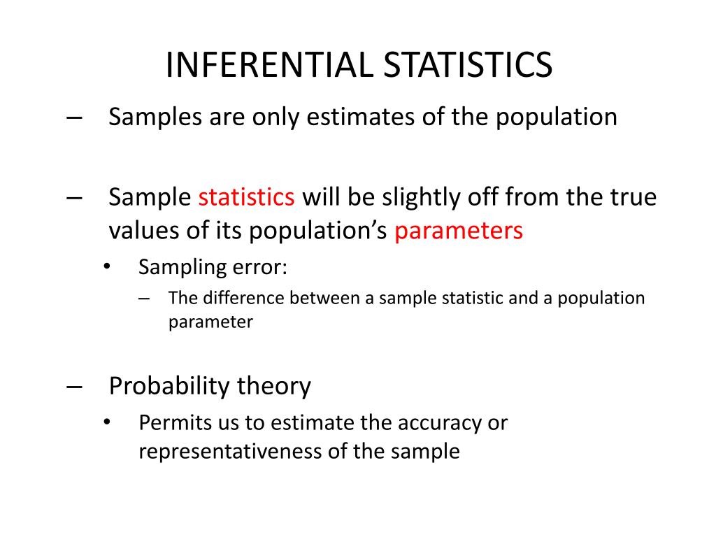PPT - INFERENTIAL STATISTICS PowerPoint Presentation, free download ...