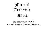 PPT - ACADEMIC WRITING STYLE PowerPoint Presentation, free download ...