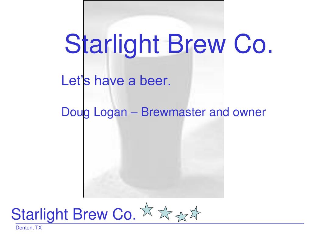 PPT - Starlight Brew Co. PowerPoint Presentation, free download - ID ...