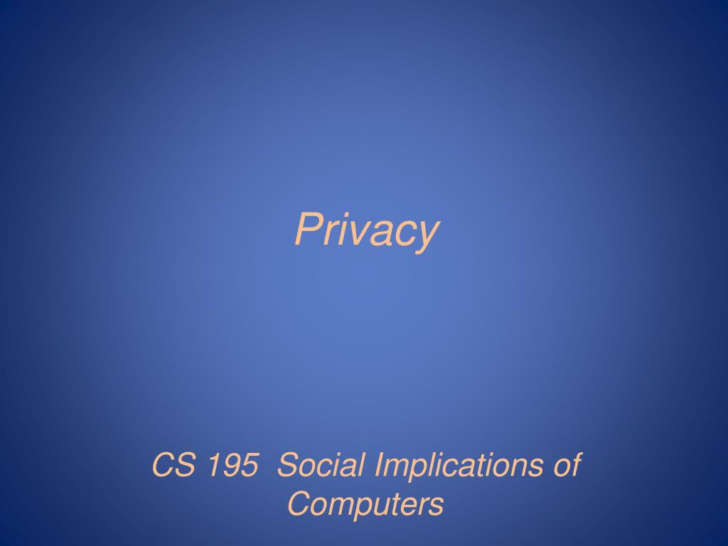 PPT - Privacy in the Digital Age: Balancing Rights and Security ...