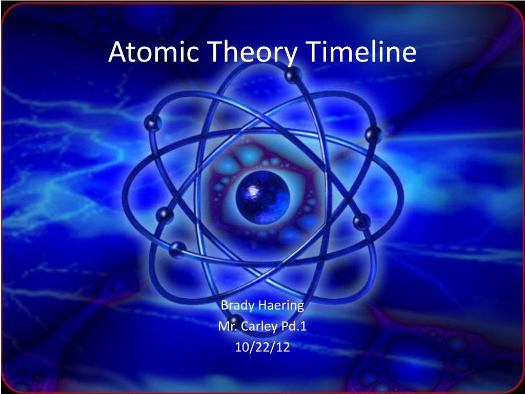 PPT - Atomic Theory Timeline PowerPoint Presentation, free download ...