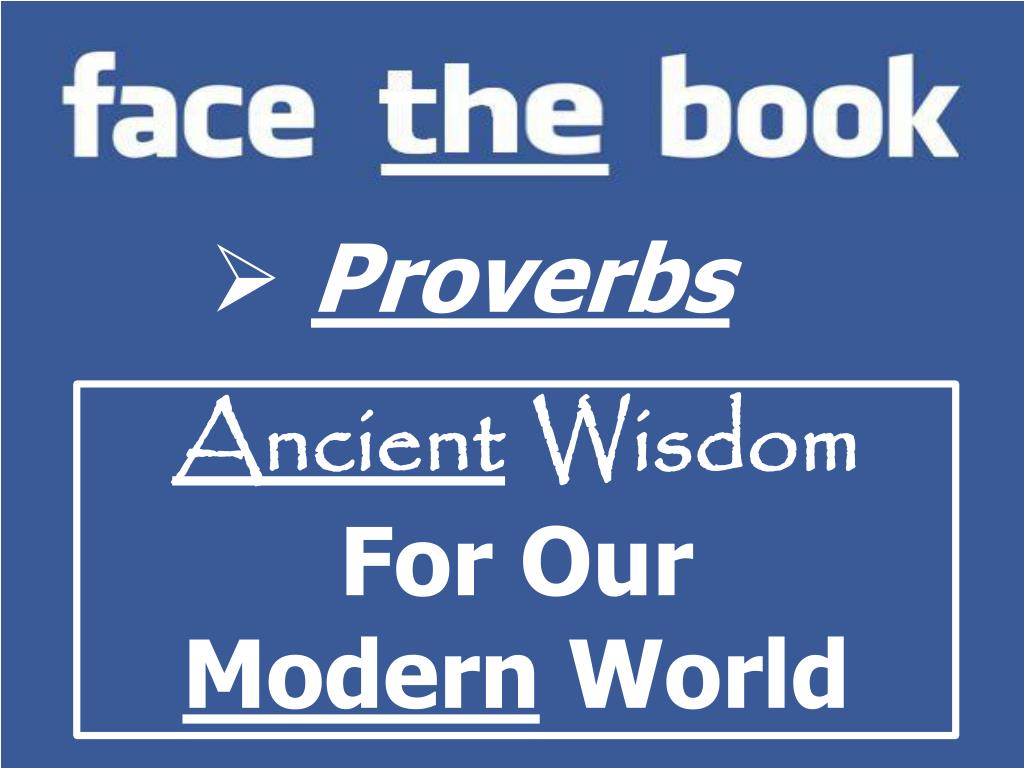 PPT - Proverbs PowerPoint Presentation, free download - ID:2521737