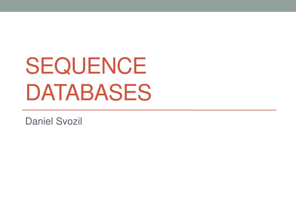 PPT - Sequence databases PowerPoint Presentation, free download - ID ...