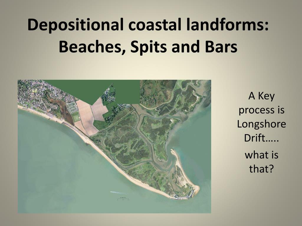 PPT - Depositional coastal landforms: Beaches, Spits and Bars ...