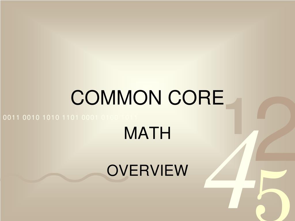 PPT - COMMON CORE PowerPoint Presentation, free download - ID:2525622