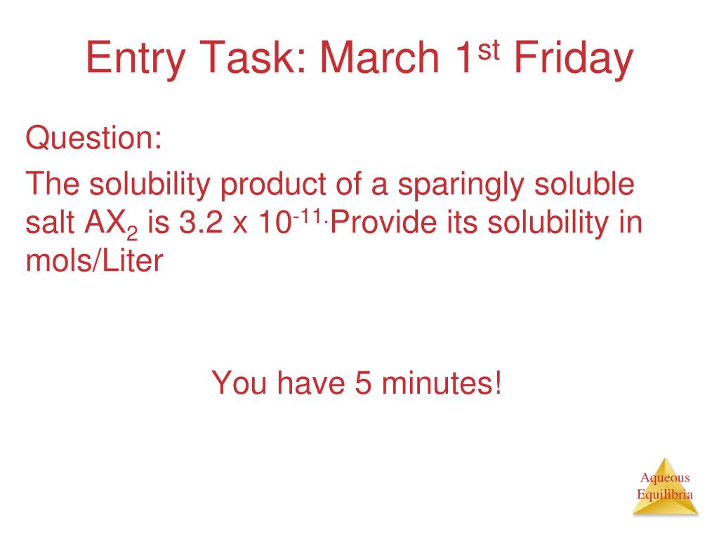 PPT - Entry Task: March 1 st Friday PowerPoint Presentation, free ...