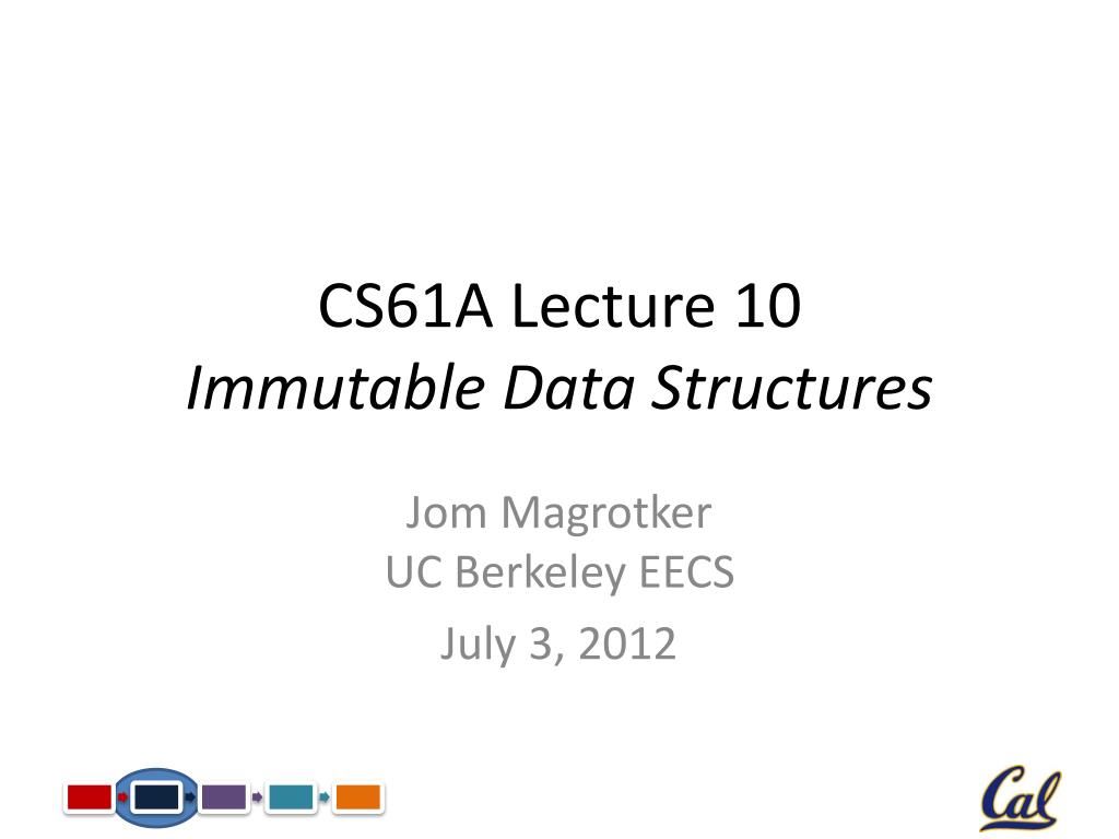 Ppt Cs61a Lecture 10 Immutable Data Structures Powerpoint