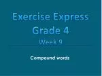 PPT - Compound Words PowerPoint Presentation, free download - ID:9422989