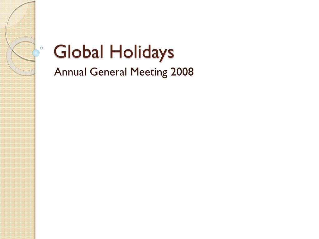 PPT - Global Holidays PowerPoint Presentation, free download - ID:2530829