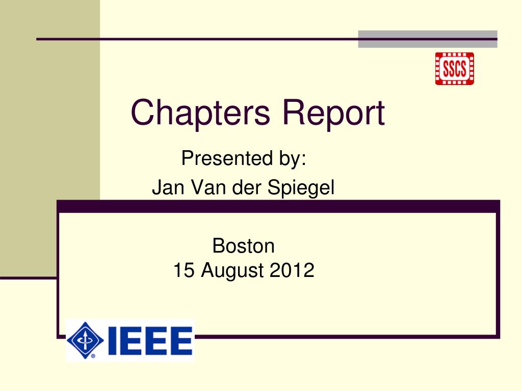 PPT - Chapters Report PowerPoint Presentation, free download - ID:2535024