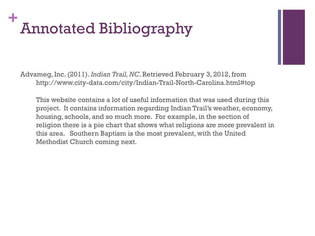 PPT - Annotated Bibliography PowerPoint Presentation, free download ...