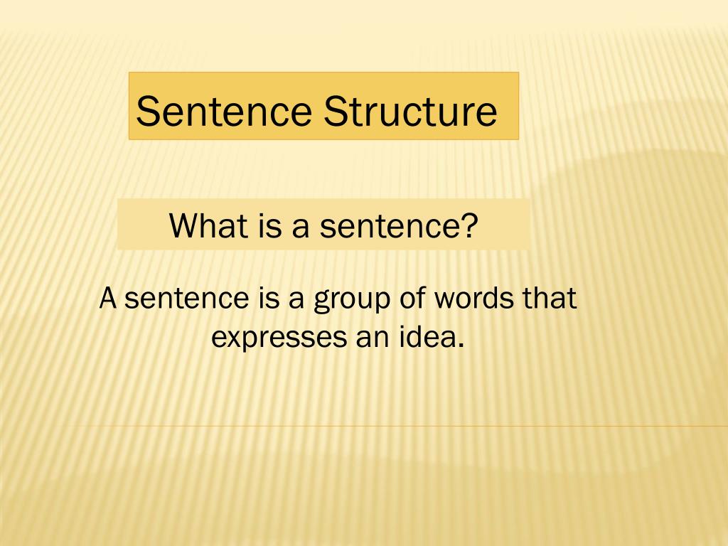 PPT - Sentence Structure PowerPoint Presentation, free download - ID ...