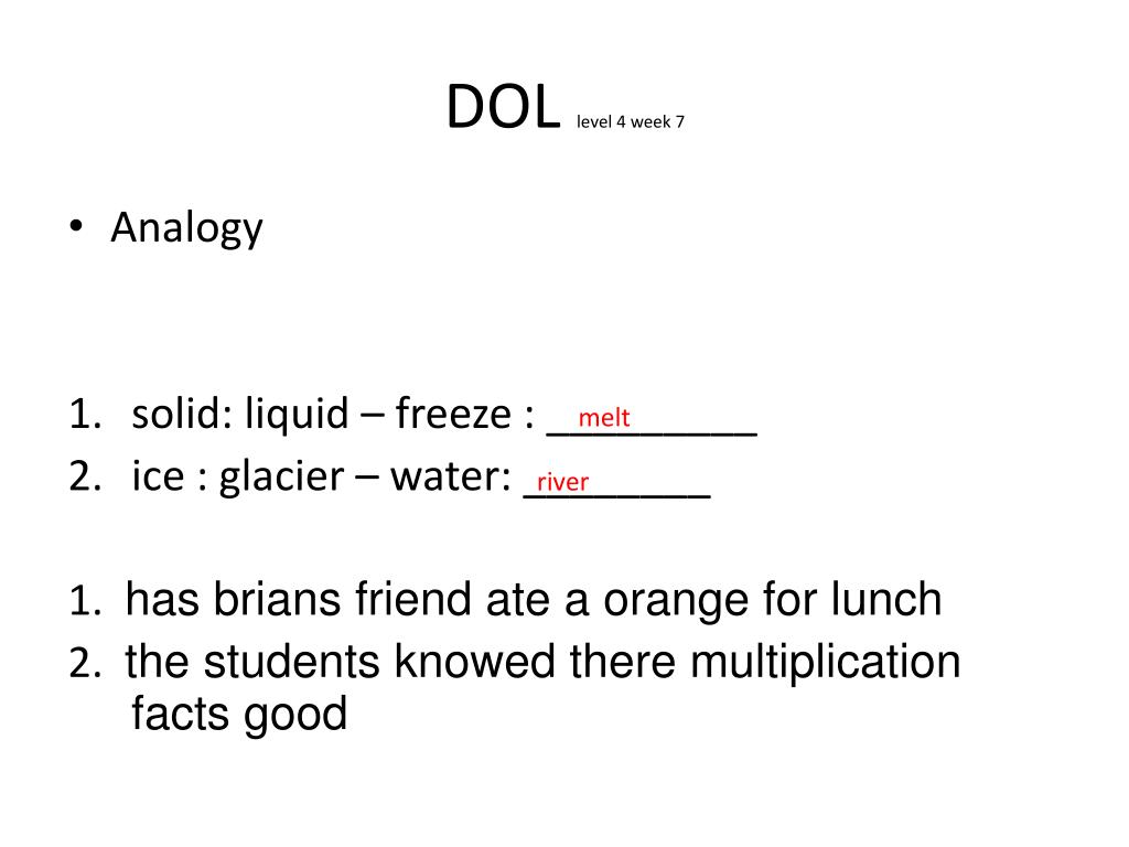 PPT - DOL level 4 week 7 PowerPoint Presentation, free download - ID ...