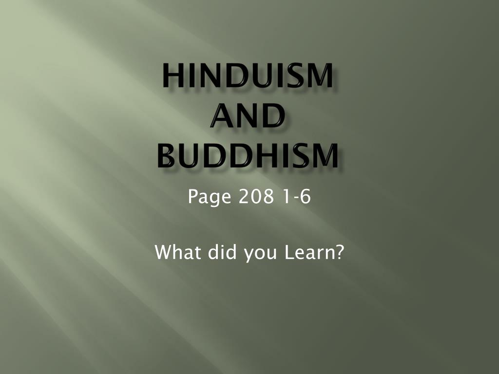 PPT - Hinduism and Buddhism PowerPoint Presentation, free download - ID ...