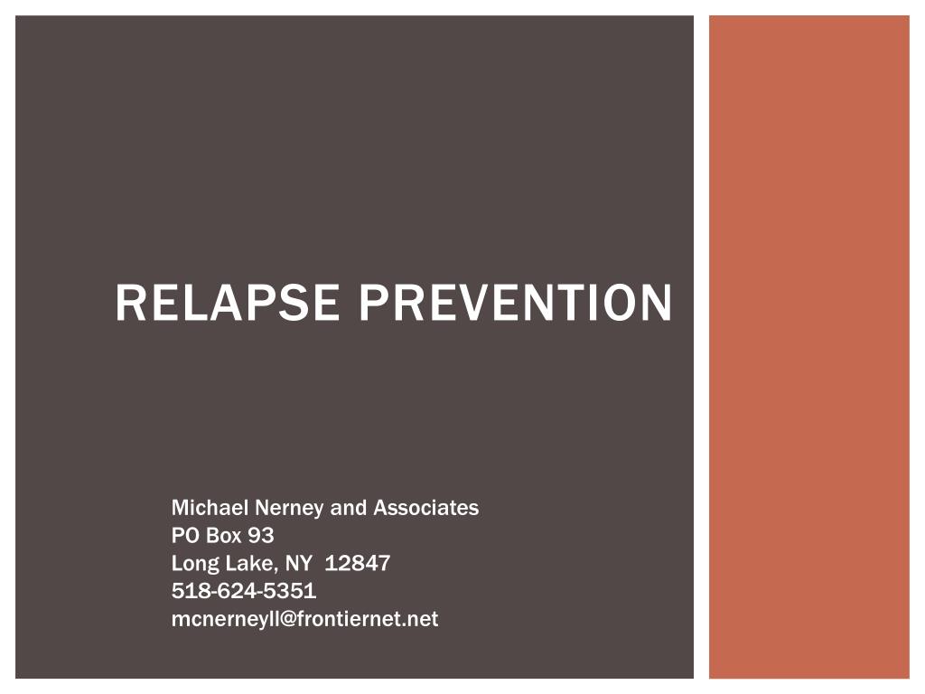 PPT - RELAPSE PREVENTION PowerPoint Presentation, free download - ID ...