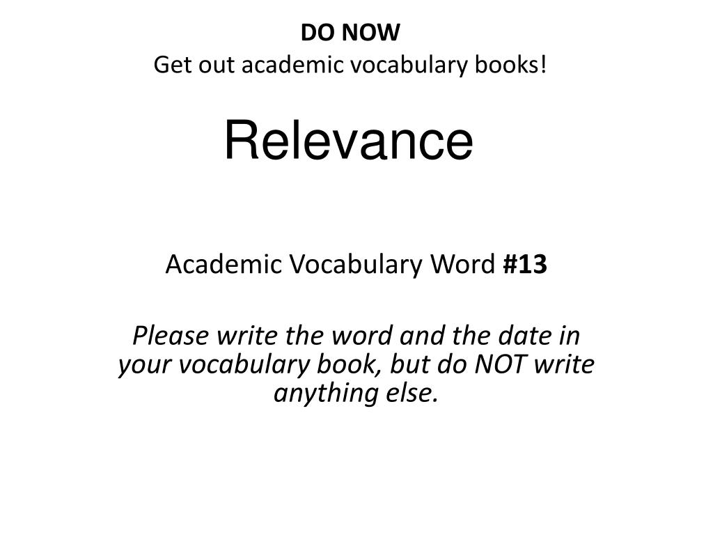 PPT - Relevance PowerPoint Presentation, free download - ID:2555709